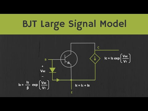 BJT Large Signal Model Explained Video Lecture - Crash Course (English ...