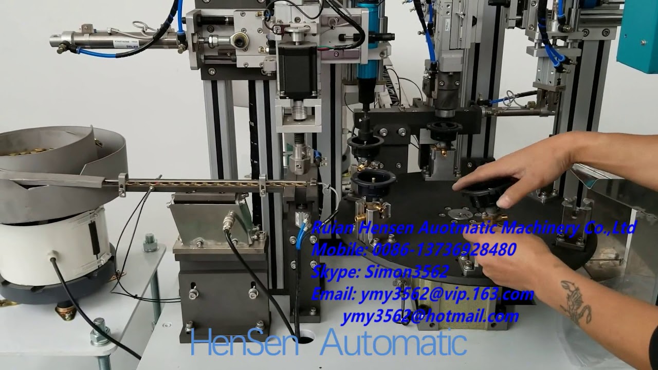 Automatic nut assembly machine, nut tighten machine, nut fitting machine