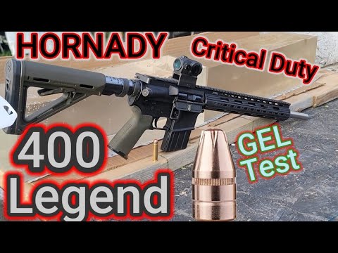 400 LEGEND Gel Test! Hornady 175gn Critical Duty Projectile Loaded Up To 400 POWER!๐