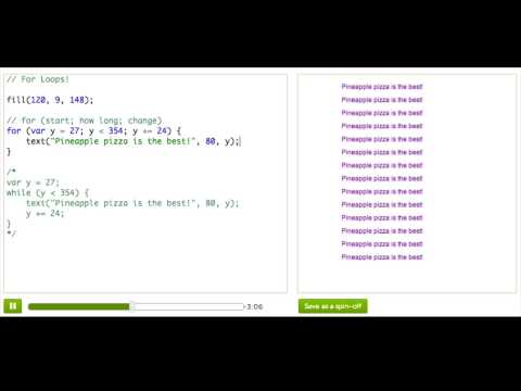 For Loops! A New Kind of Loop | Computer Programming | Khan Academy