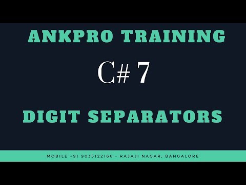 Learn C 7 Chapter 3 Digit separators feature in c 7 - Mind Luster