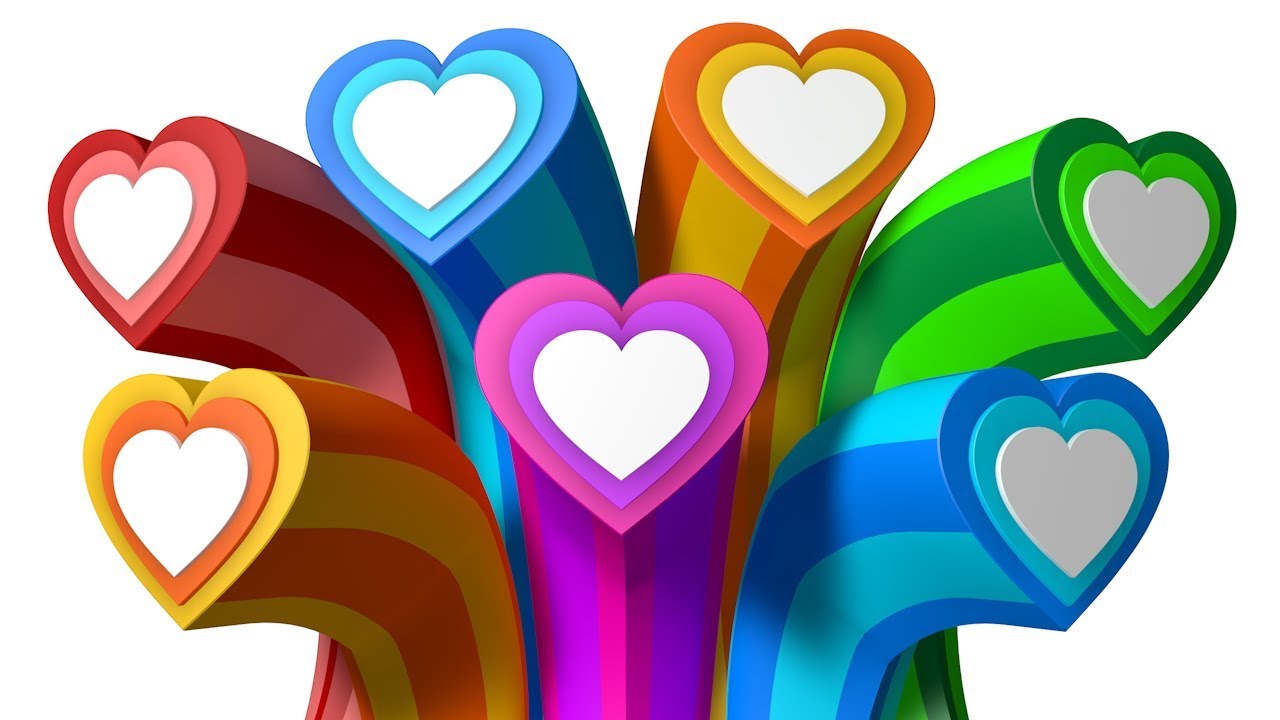 Cinema 4D R14 Tutorial  -   Create Multicolor Hearts