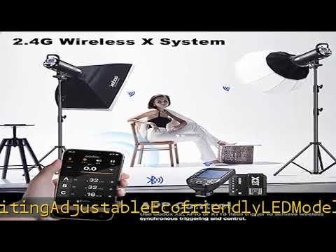 Godox SK400II-V 400Ws Photo Studio Strobe Flash Monolight Light with Bowens Mount & 10W LED Modelin