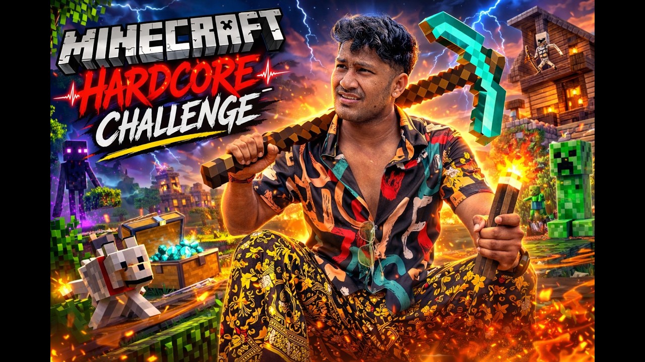 Minecraft Hardcore Challenge | Minecraft Speedrun Day3