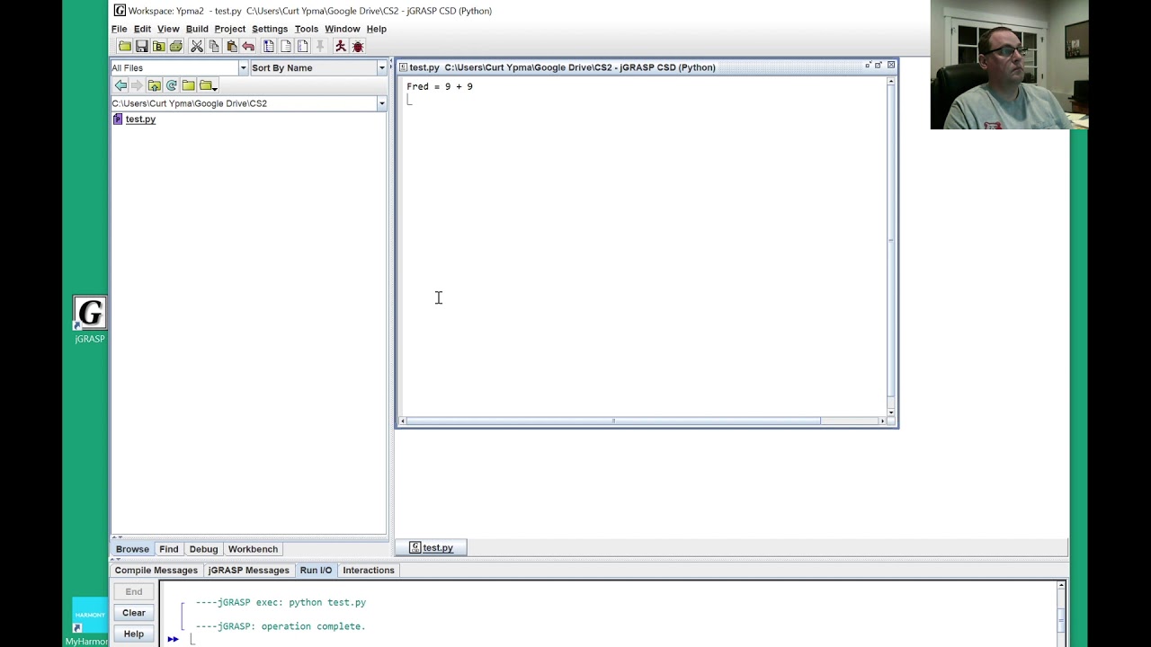 Using JGrasp with Python