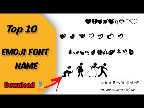 Top 10 Emoji Text Font Name | Trending Emoji Font Name 2022 #HiTechZone #emojifontname #font