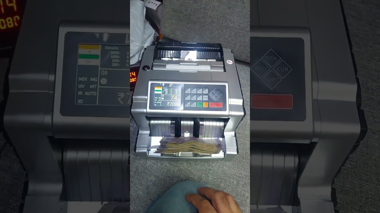 Mix Cash counting machines with fake note detector #trending  #viral
