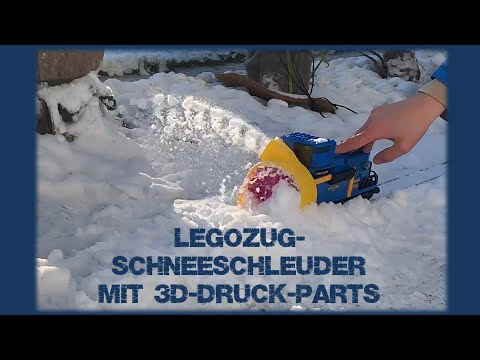 "Rotary Snow Plow" Attachment For Lego Train by Printer_JB - Thingiverse