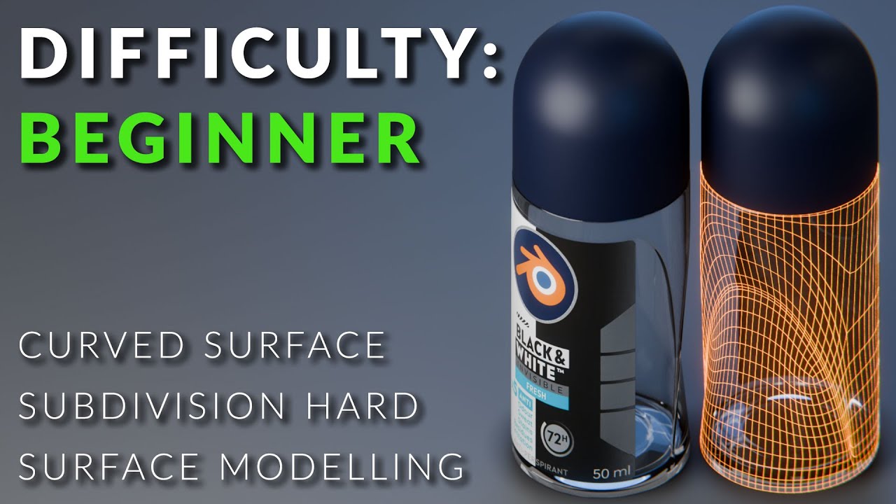 Hard Surface Modelling for Beginners | Model Deodorant Bottle in Blender