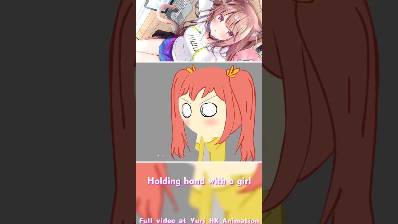 Holding hand with a girl - Animation