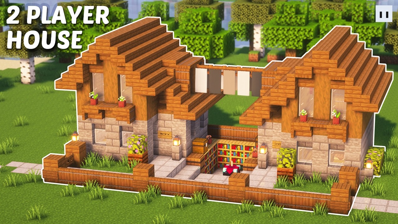 Minecraft : How to Build a 2 Player House | Small & Easy - マイクラビルダーズ