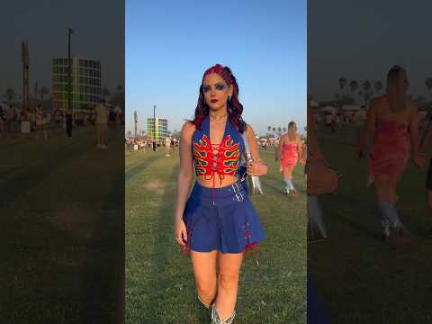 GRWM FOR COACHELLA DAY 1 🔥 #grwm #festival