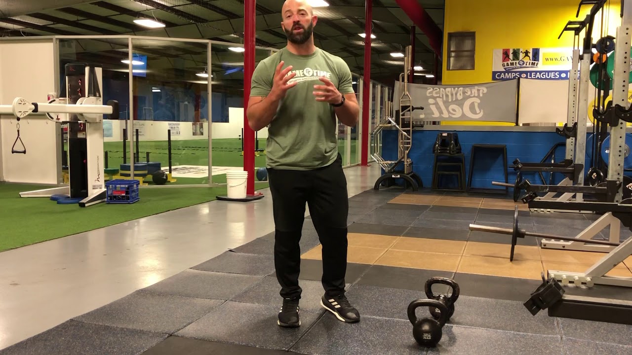 Split Squat Double Kettlebell in Rack