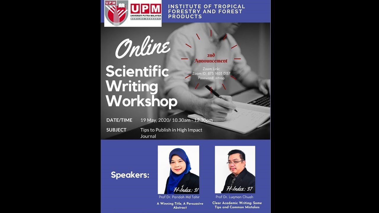 INTROP Scientific Writing Workshop - Part 1 (19 May 2020)