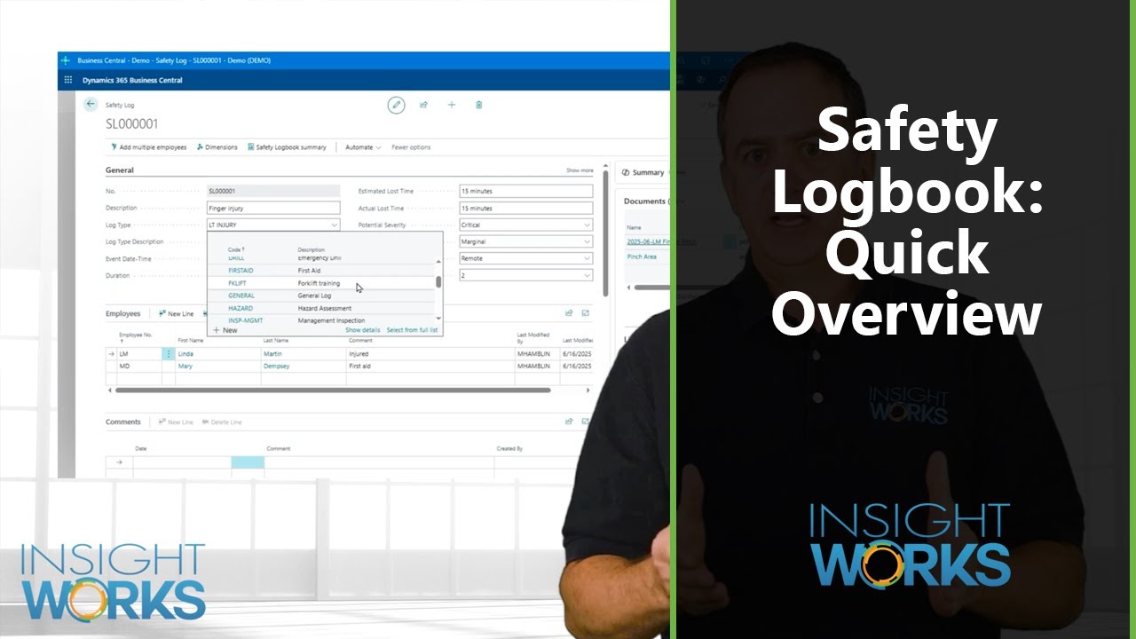 Safety Logbook - Quick Overview