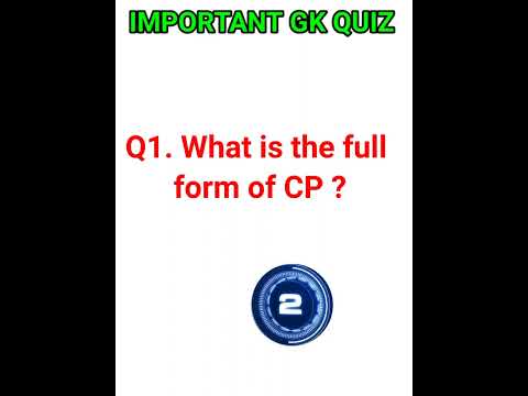 1. What is the full form of CP ? #viral #shorts #ssgkquiz #dailygk