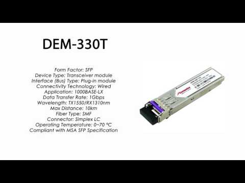 DEM-330T | D-Link Compatible 1000BASE-BXD 10km Tx1550nm/Rx1310nm