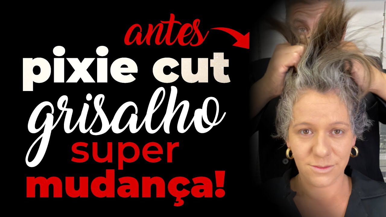 PIXIE CUT GRAY HAIR ✂️ | WHITE HAIR CUT 🤩 | SHORT GRAY HAIR ✨