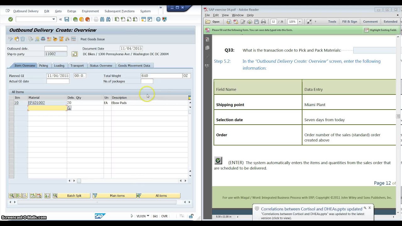 SAP exercise 04 part 2