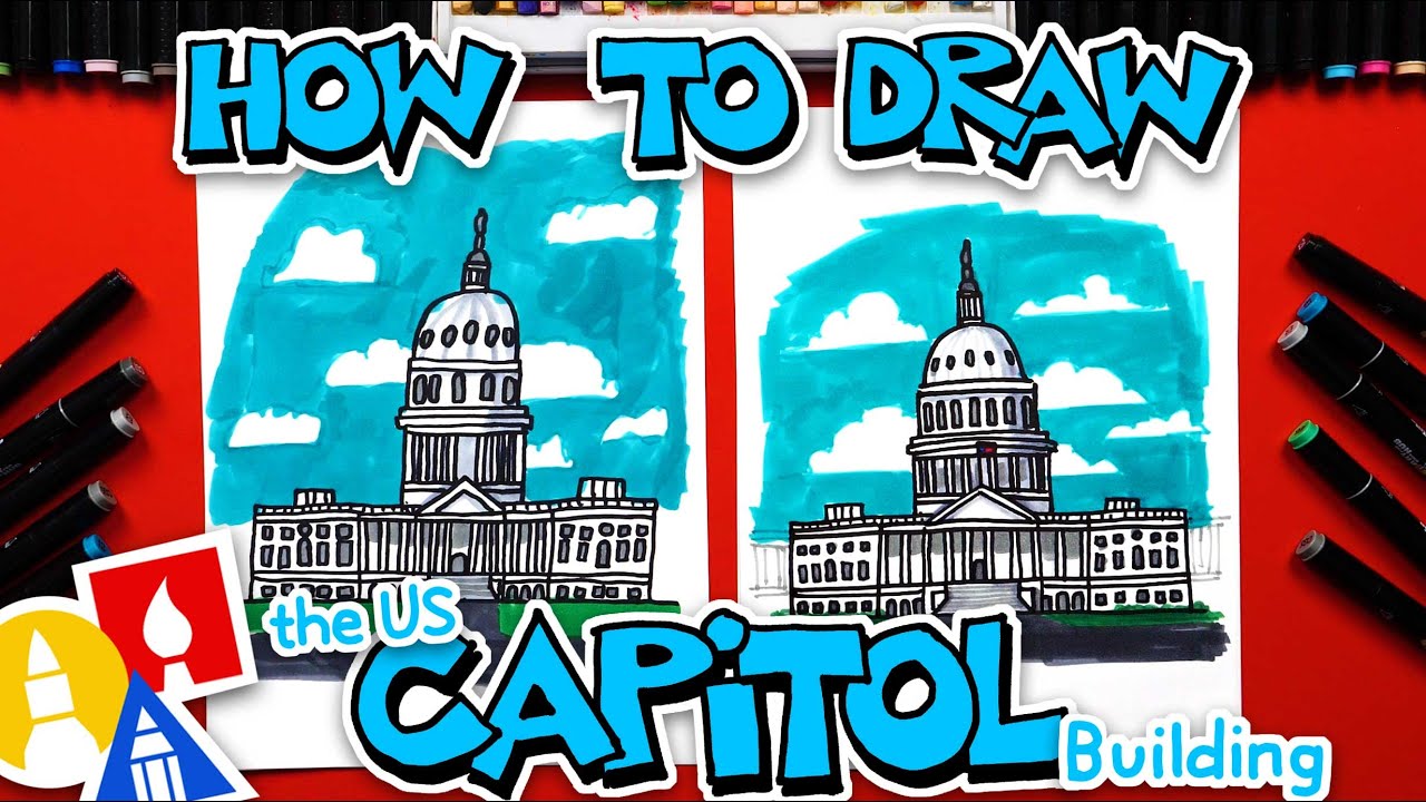 How To Draw The US Capitol Building