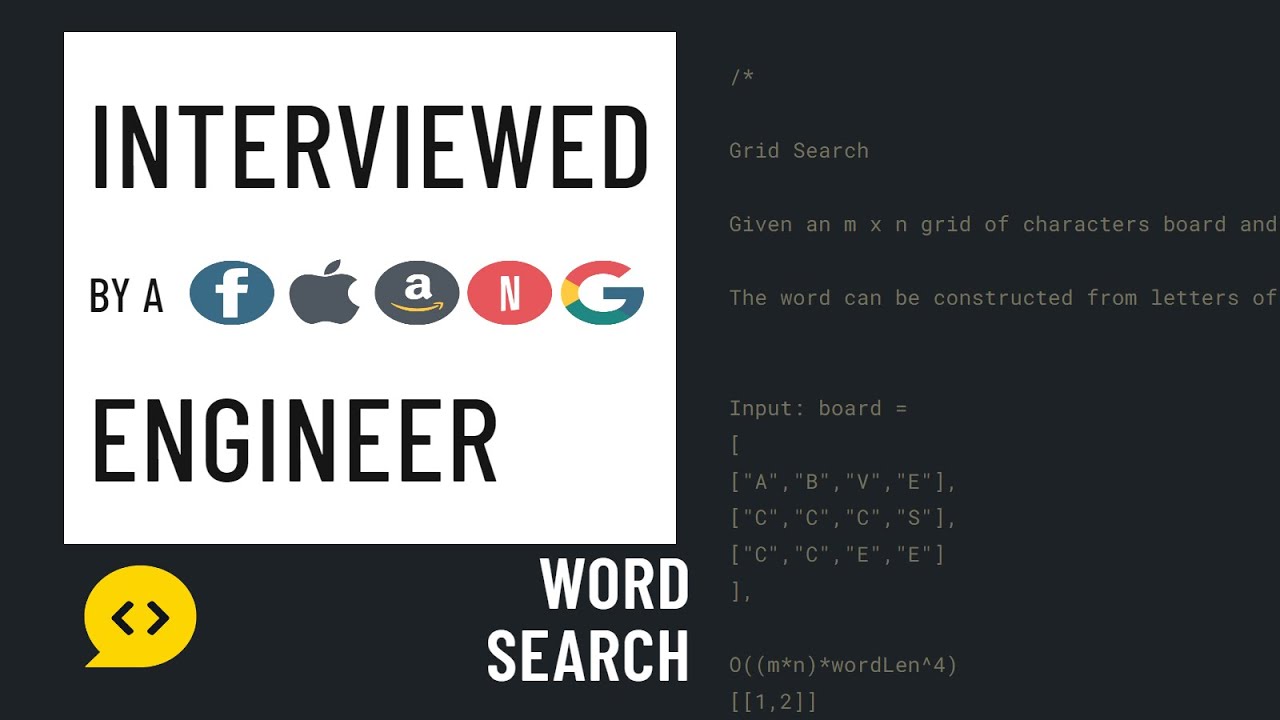 Word Search: JavaScript Mock Interview