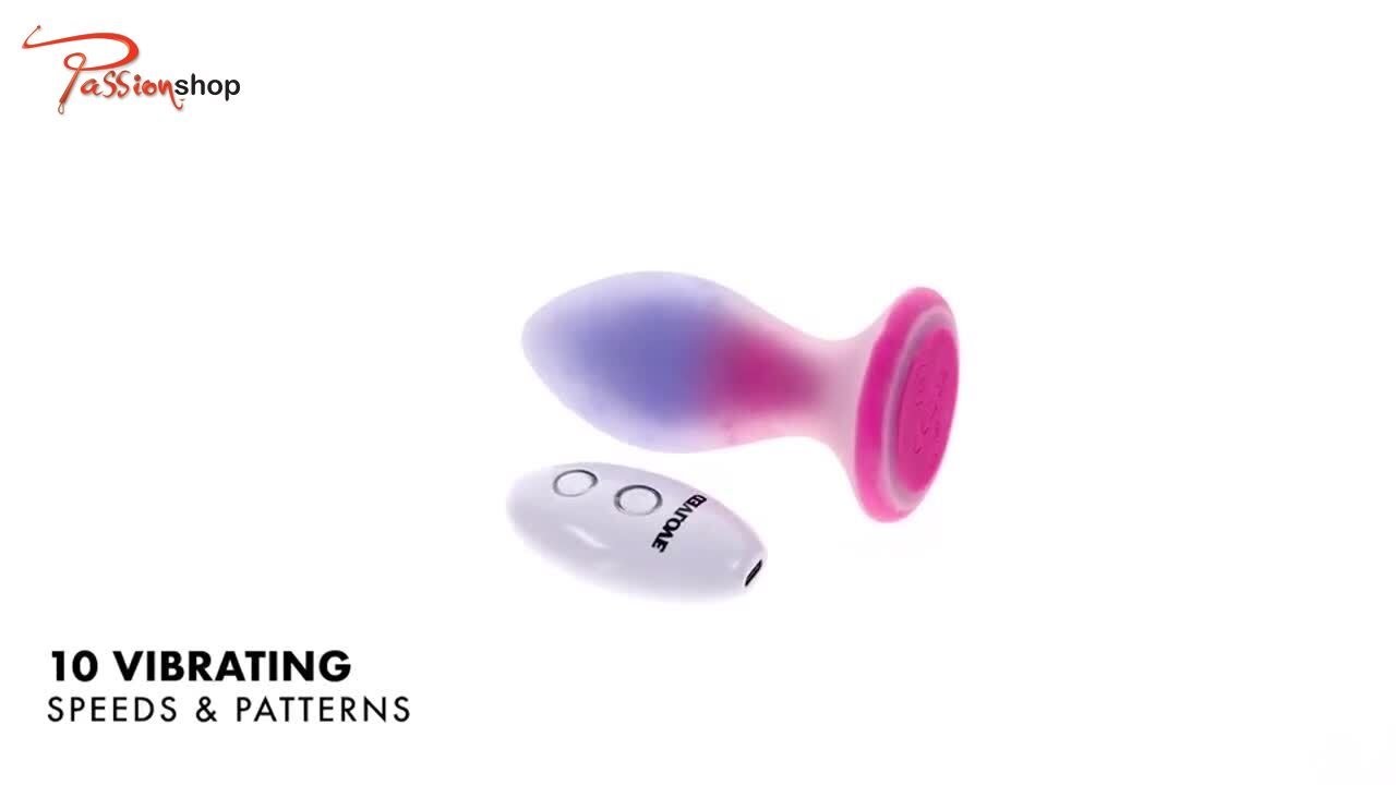Evolved Paradise Plug EN-5704 | Colorful Remote-Controlled Silicone Plug Demo