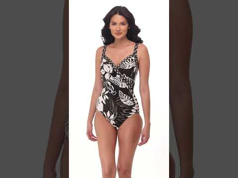 Miraclesuit Women's Elle Dorado Sanibel One Piece Swimsuit (DD Cup) | SwimOutlet.com