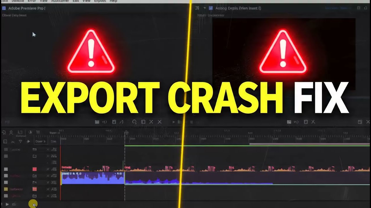 How to solve Premiere Pro and Media Encoder crashing during expor