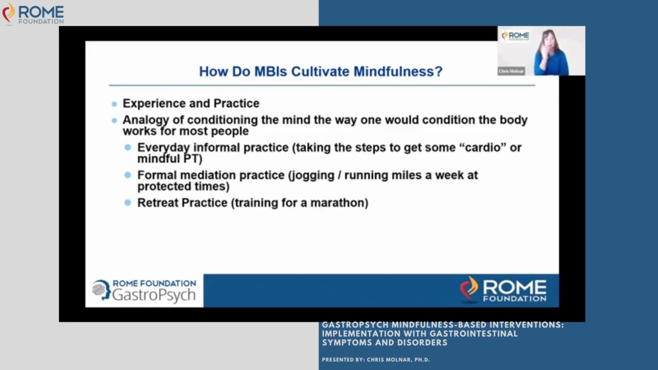 Dr. Molnar discusses Mindfulness Based Interventions