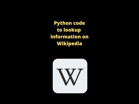 How to search wikipedia using Python. #shorts