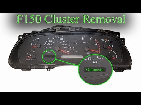 99-04 Ford F150 Blank Odometer Display and Overhead Console | How To Remove Gauge Cluster