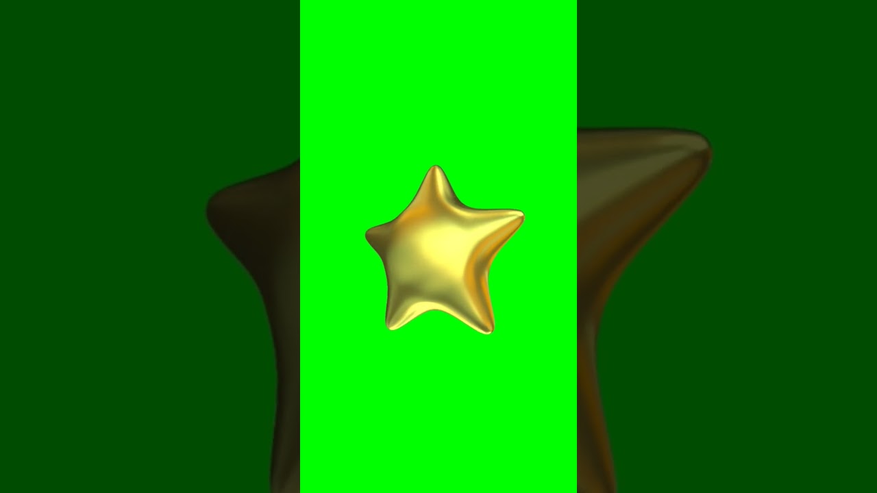 Green Screen Animated Star #shorts #star #goldenstar