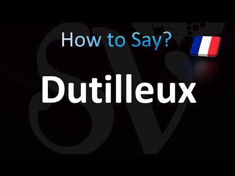 How to Pronounce Dutilleux (CORRECTLY!)