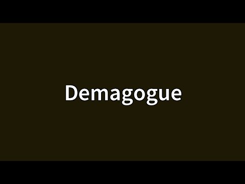 Demagogue Meaning