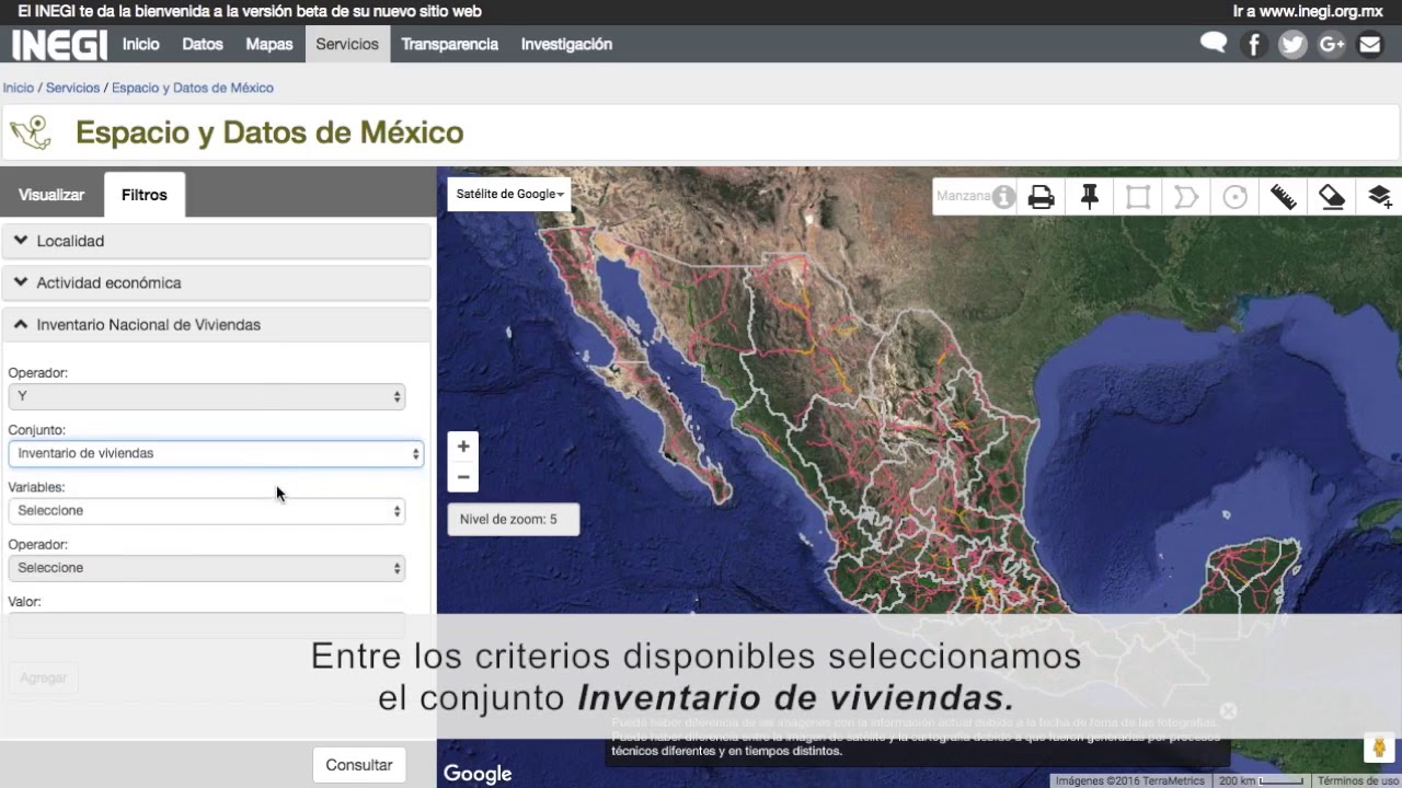 Espacio y Datos de México