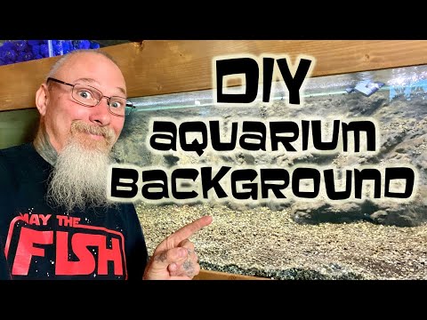 DIY Styrofoam and concrete aquarium background tutorial