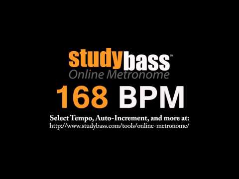 168 BPM Online Metronome (3 min) | StudyBass