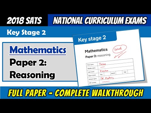 2018 KS2 Maths SATS - Paper 2 Reasoning - Full Paper Complete Walkthrough