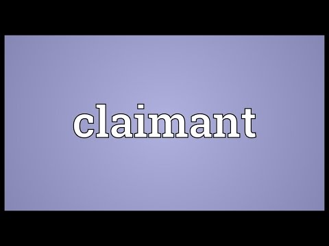 Claimant Meaning