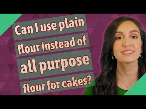 Can I use plain flour instead of all purpose flour for cakes?