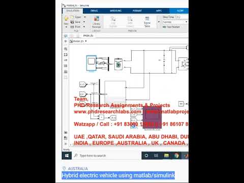 Hybrid electric vehicle using matlab/simulink