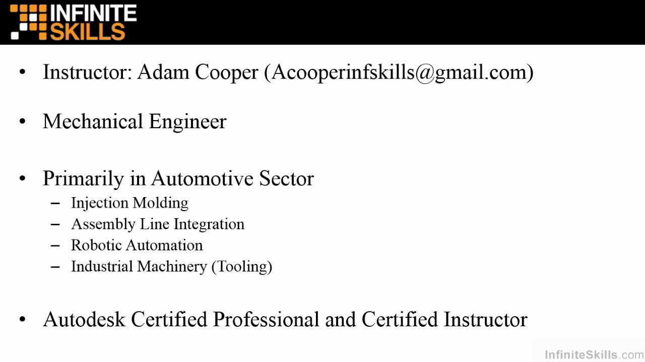 Autodesk Inventor - Advanced Assemblies Tutorial | About The Author