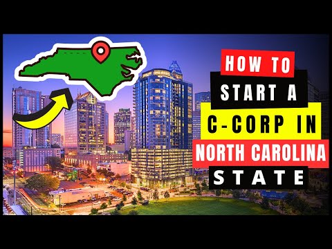 How to Start a C Corp in North Carolina in 2025 (C-Corporation) | Incorporate in North Carolina (NC)