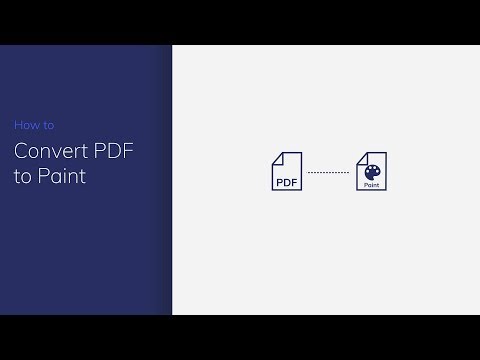 How to Convert PDF to Paint