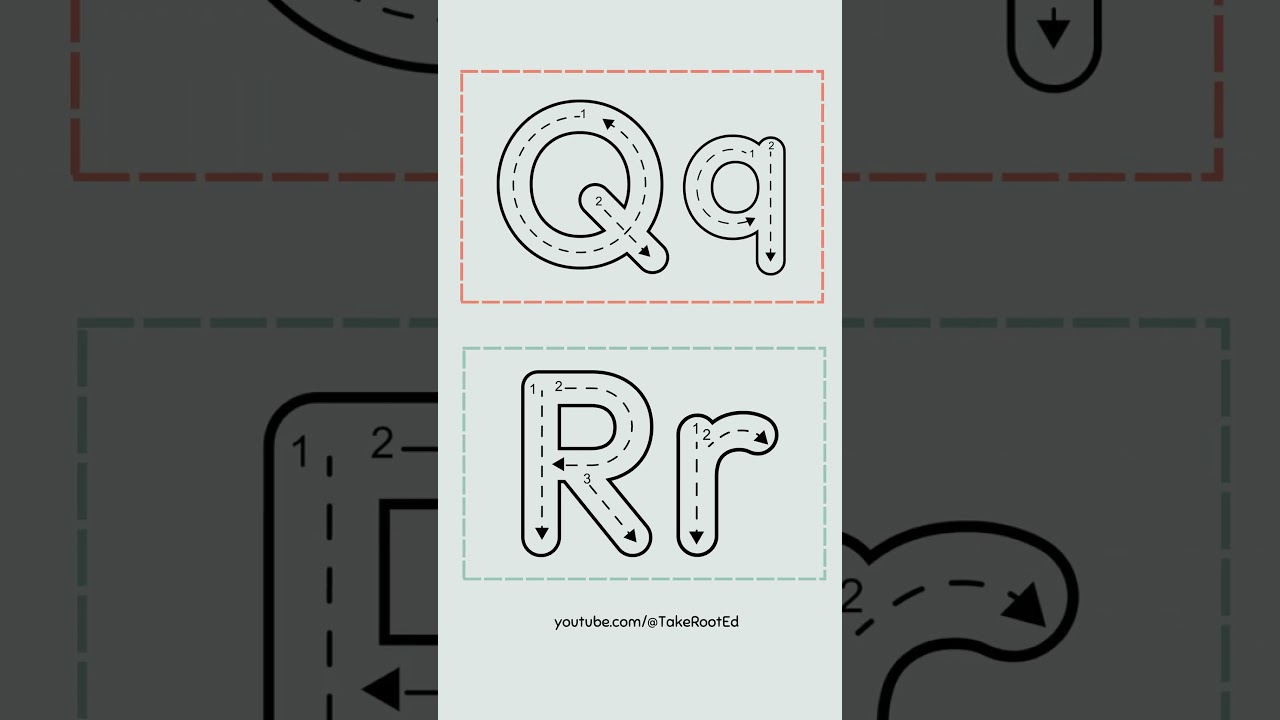 FREE Printable Trace the Letter #learningshorts #alphabet #freeprintable