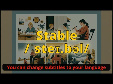 Stable meaning with 5 examples