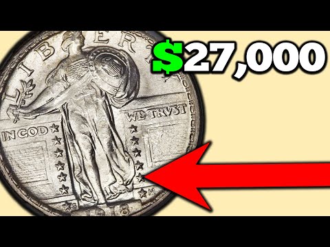 1918 Standing Liberty Quarters Worth A LOT of Money! Silver Coin Values