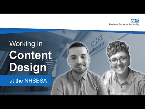 Working in Content Design at the NHSBSA