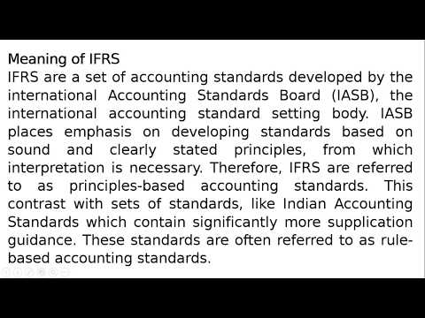 Meaning of IFRS