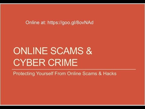 Belmont Public Library Cyber Crime and Online Safety